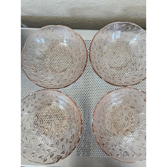 Kig Indonesia | Dining | Kig Indonesia Pink Depression Glass Soup Bowls ...